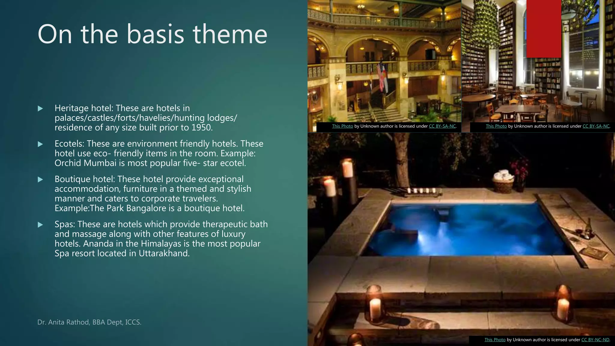 Components of Hotel Industry | PPTX