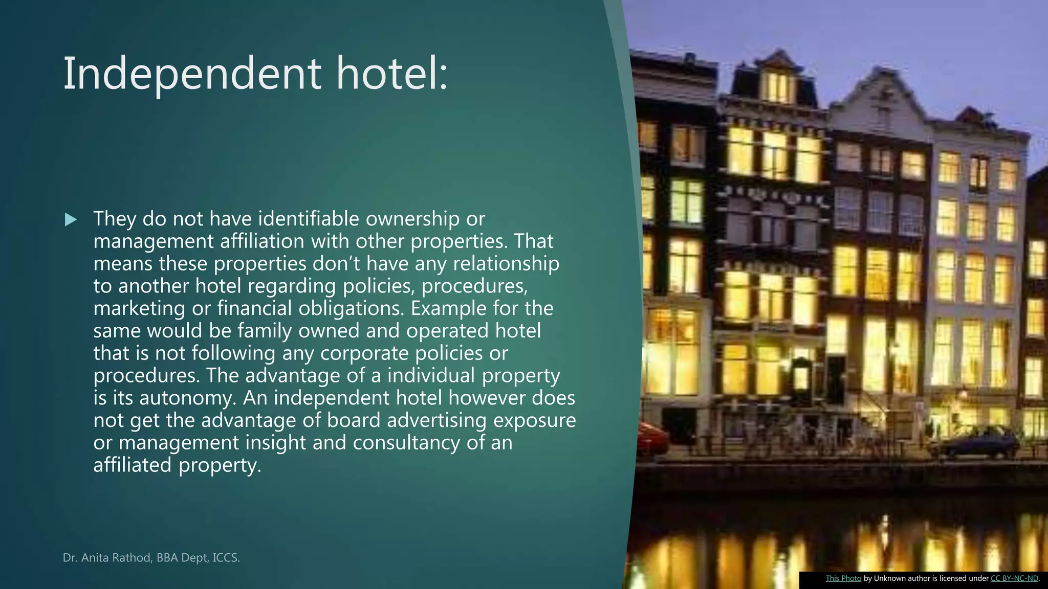 Components of Hotel Industry | PPTX