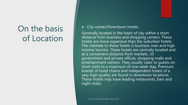 Components of Hotel Industry | PPTX | Hotels and Motels | Travel Type