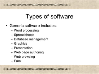 Chapter 2 computer software | PPT
