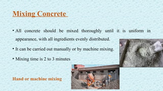 Concrete Ingredients, and concrete making process .pptx