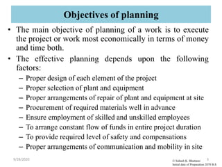 Chapter 2 construction project planning and scheduling | PPT