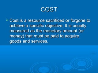 Cost Concept | PPT