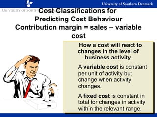 Chapter 2 cost terms, concepts and classifications 2012 students(1) | PPT