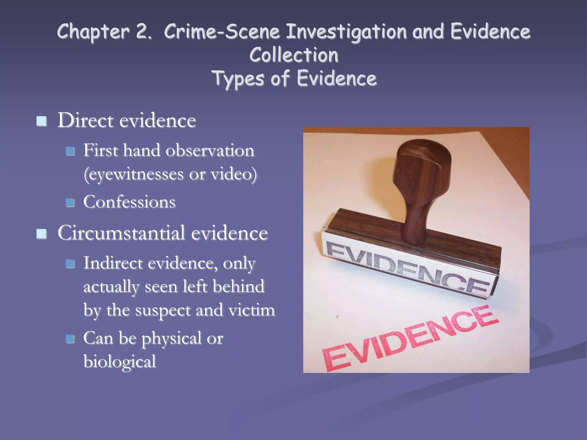 CSI and Evidence Collection | PPTX