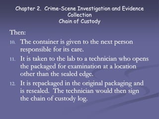 CSI and Evidence Collection | PPTX
