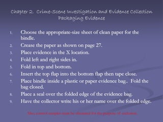 Chapter 2 Crime Scene Investigation | PPTX