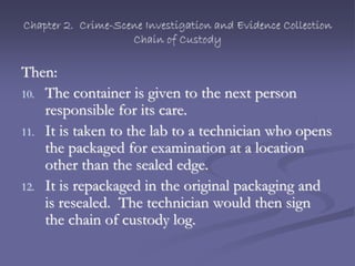 Chapter 2 Crime Scene Investigation | PPTX