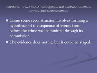 Chapter 2 Crime Scene Investigation | PPTX