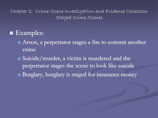 Chapter 2 Crime Scene Investigation | PPTX