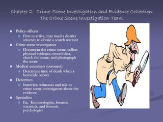 Chapter 2 Crime Scene Investigation | PPTX
