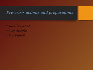 Chapter 2 (crisis management) | PPT