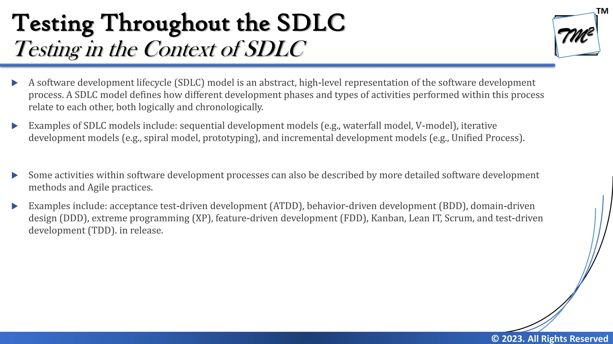 Chapter 2 - Testing Throughout SDLC V4.0 | PDF
