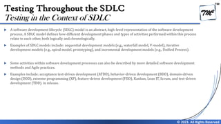 Chapter 2 Testing Throughout Sdlc V4 0 Pdf
