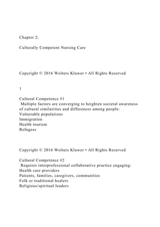 Chapter 2 Culturally Competent Nursing CareCopyri.docx