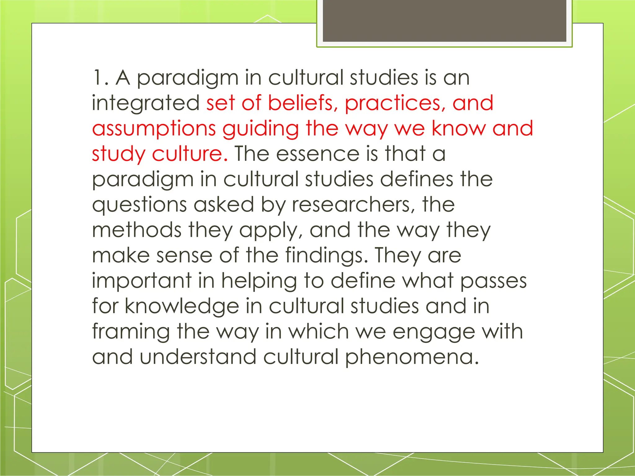 Chapter 2 Cultural Studies, Two Paradigms.pptx