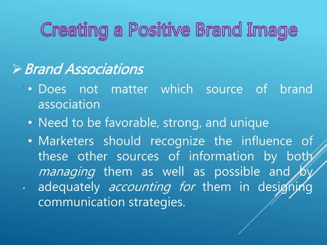 Chapter 2 (customer based brand equity) | PPTX