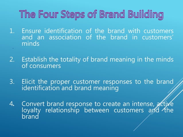 Chapter 2 (customer based brand equity) | PPTX