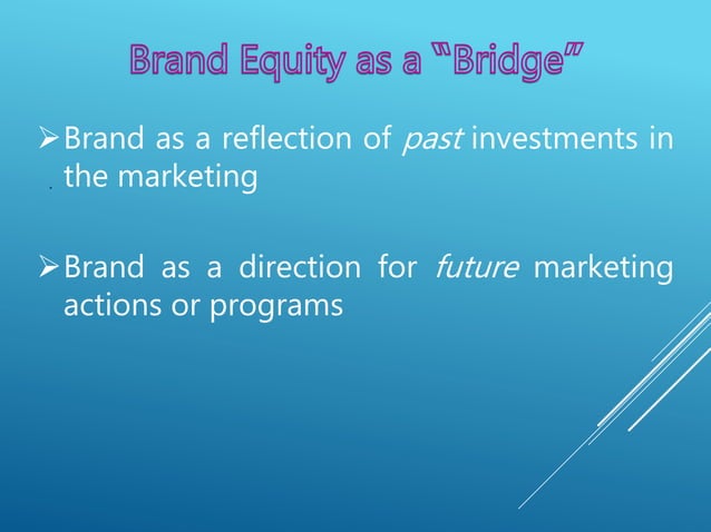 Chapter 2 (customer based brand equity) | PPTX
