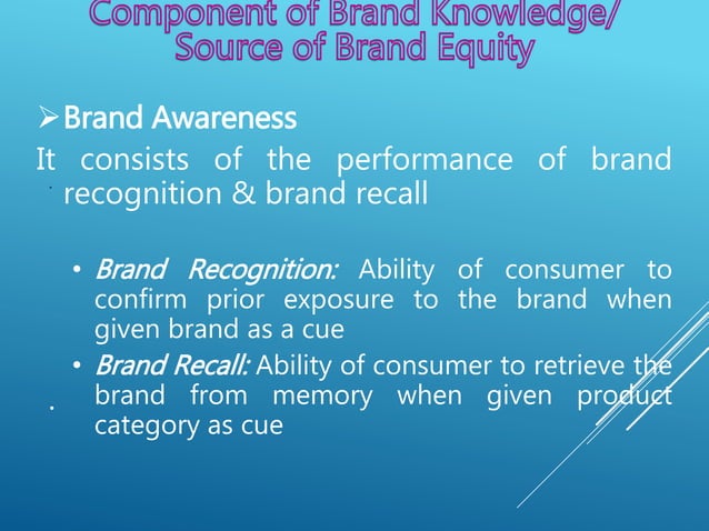 Chapter 2 (customer based brand equity) | PPTX