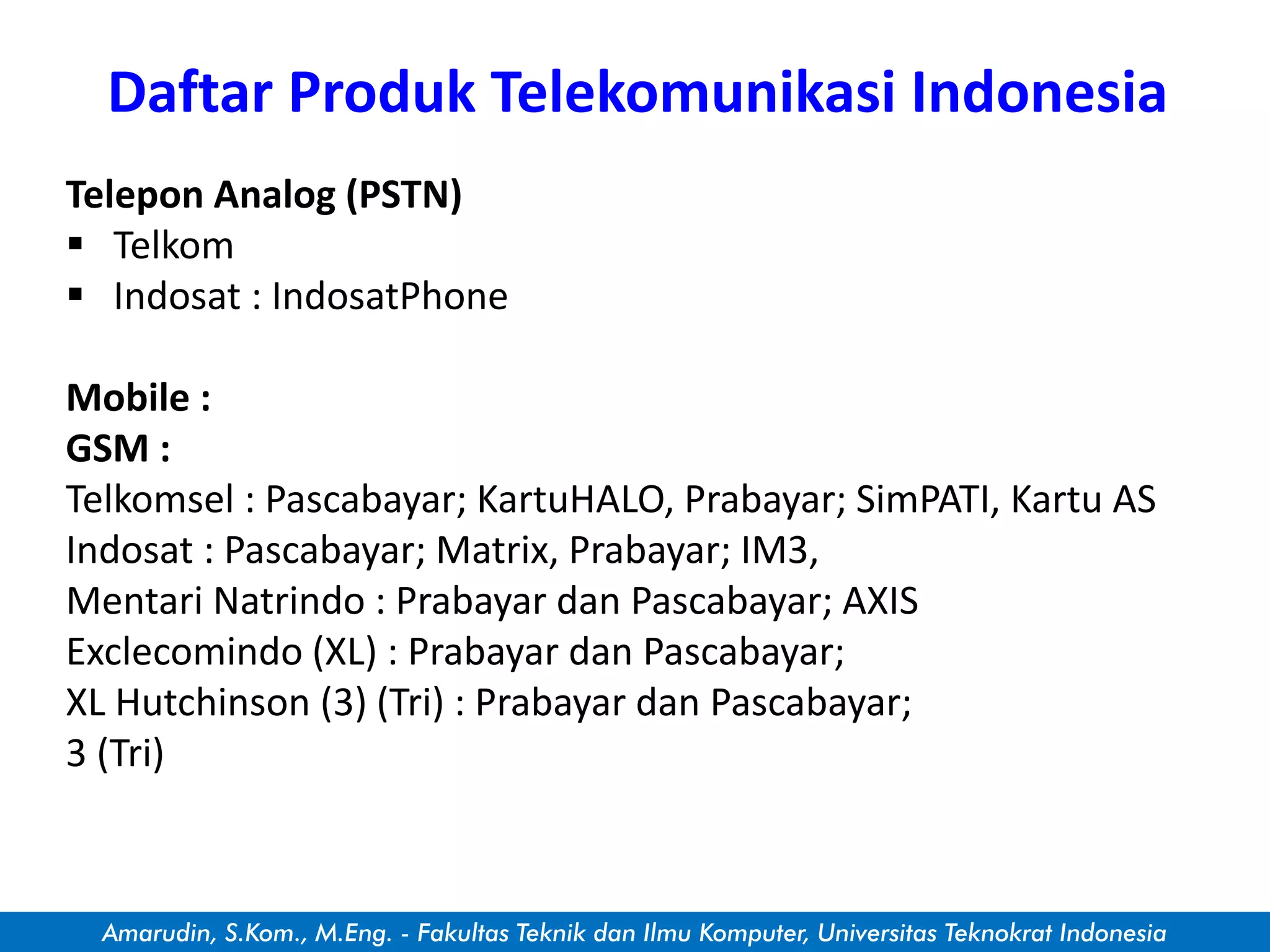 Chapter2 Dasar Sistem Telekomunikasi | PDF