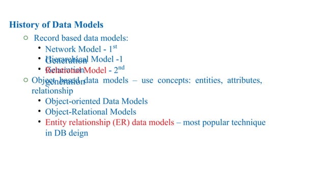 Chapter – 2 Data Models.pdf | Databases | Computer Software and Applications