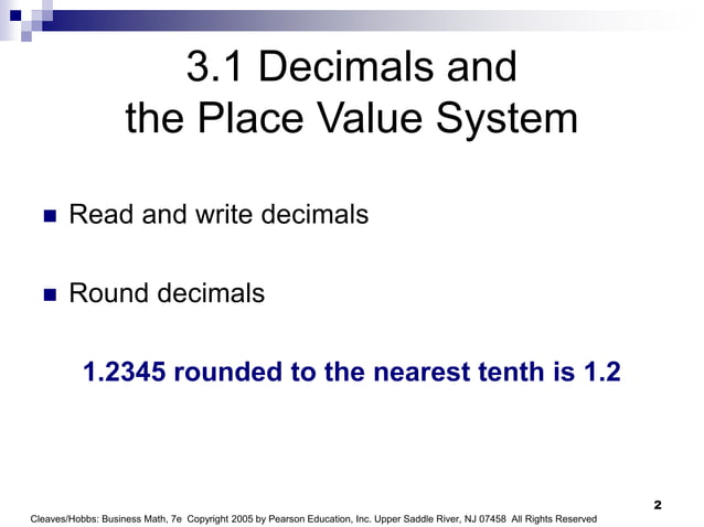 Chapter 2 decimal.ppt