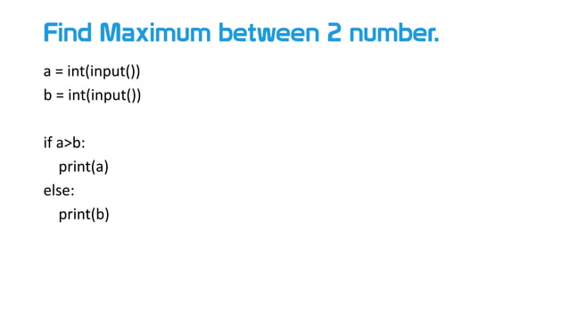 Chapter 2 Decision Making Python Programming Lecture Pdf