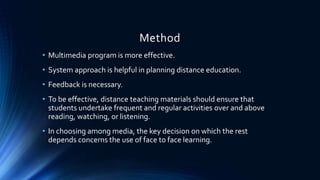 Chapter 2 Definitions, History, and Theories of Distance Education | PPT