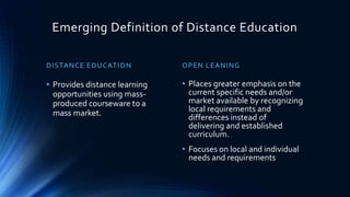 Chapter 2 Definitions, History, and Theories of Distance Education | PPT