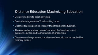 Chapter 2 Definitions, History, and Theories of Distance Education | PPT