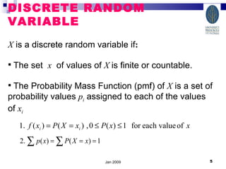 Chapter 2 discrete_random_variable_2009 | PPT