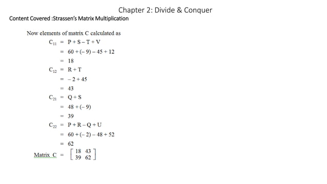 Chapter 2 divide & conquer | PPT