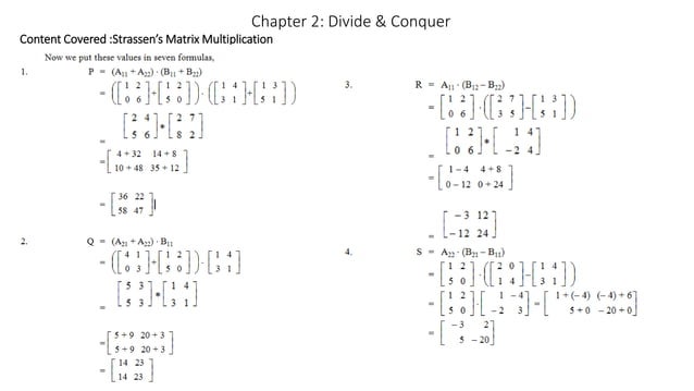 Chapter 2 divide & conquer | PPT