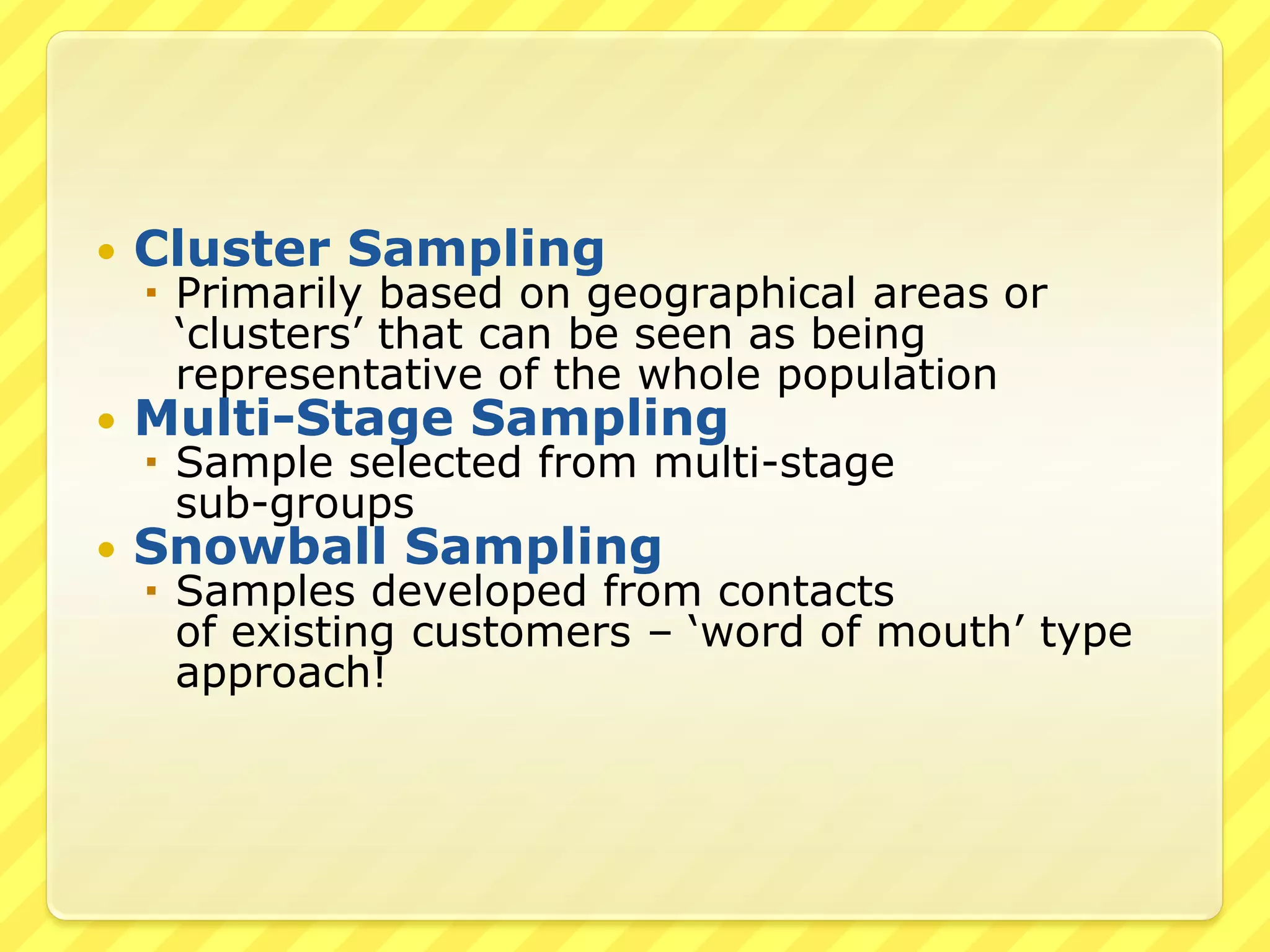 Market research-sampling method | PPT