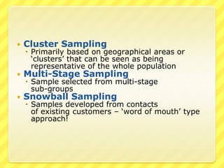 Market research-sampling method | PPT