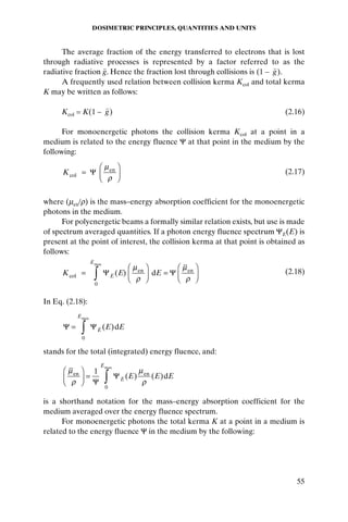Chapter2 dosimetric principles, quantities and units | PDF