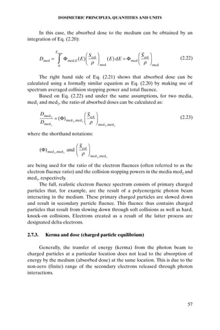 Chapter2 dosimetric principles, quantities and units | PDF
