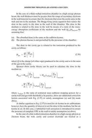 Chapter2 dosimetric principles, quantities and units | PDF