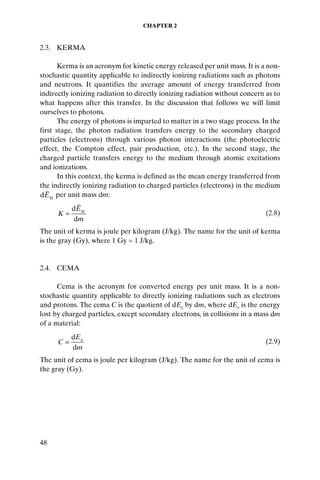 Chapter2 dosimetric principles, quantities and units | PDF