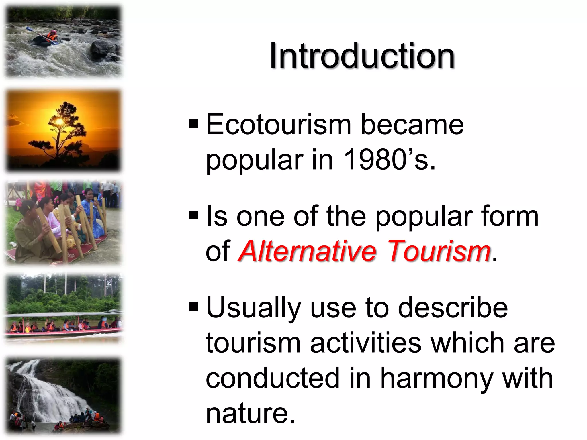 Sustainable Tourism Chapter 2 | PDF