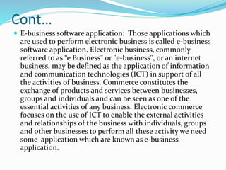 E business technology | PPTX