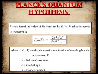 Chapter 2 early quantum theory | PPT