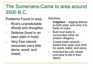 WH Chapter 2 early river valley civilizations, 3500 b.c. 450 b.c. | PPT