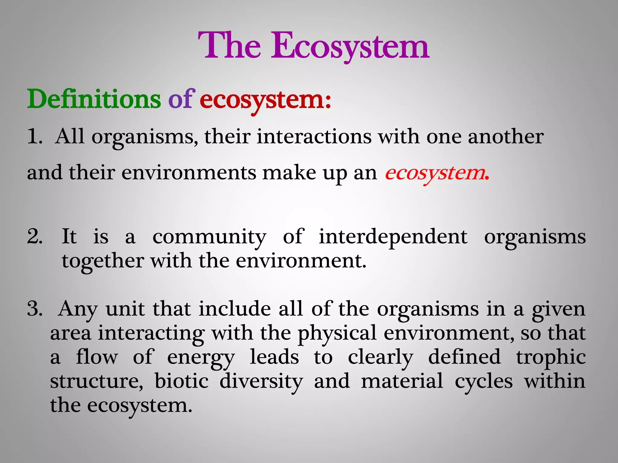 Ecology and Ecosystem | PDF