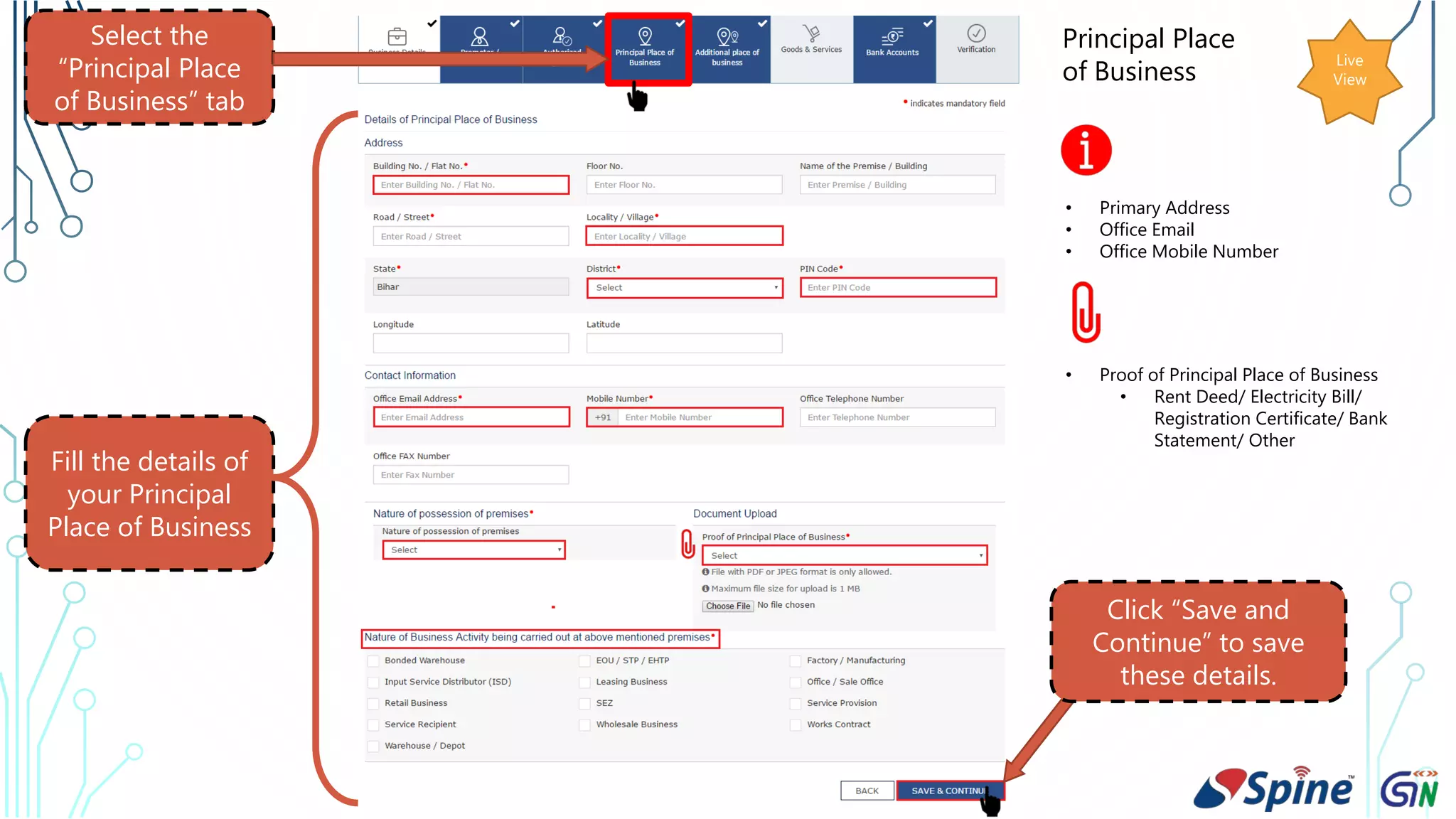 GST Enrolment Process_ Spine Software Systems | PDF