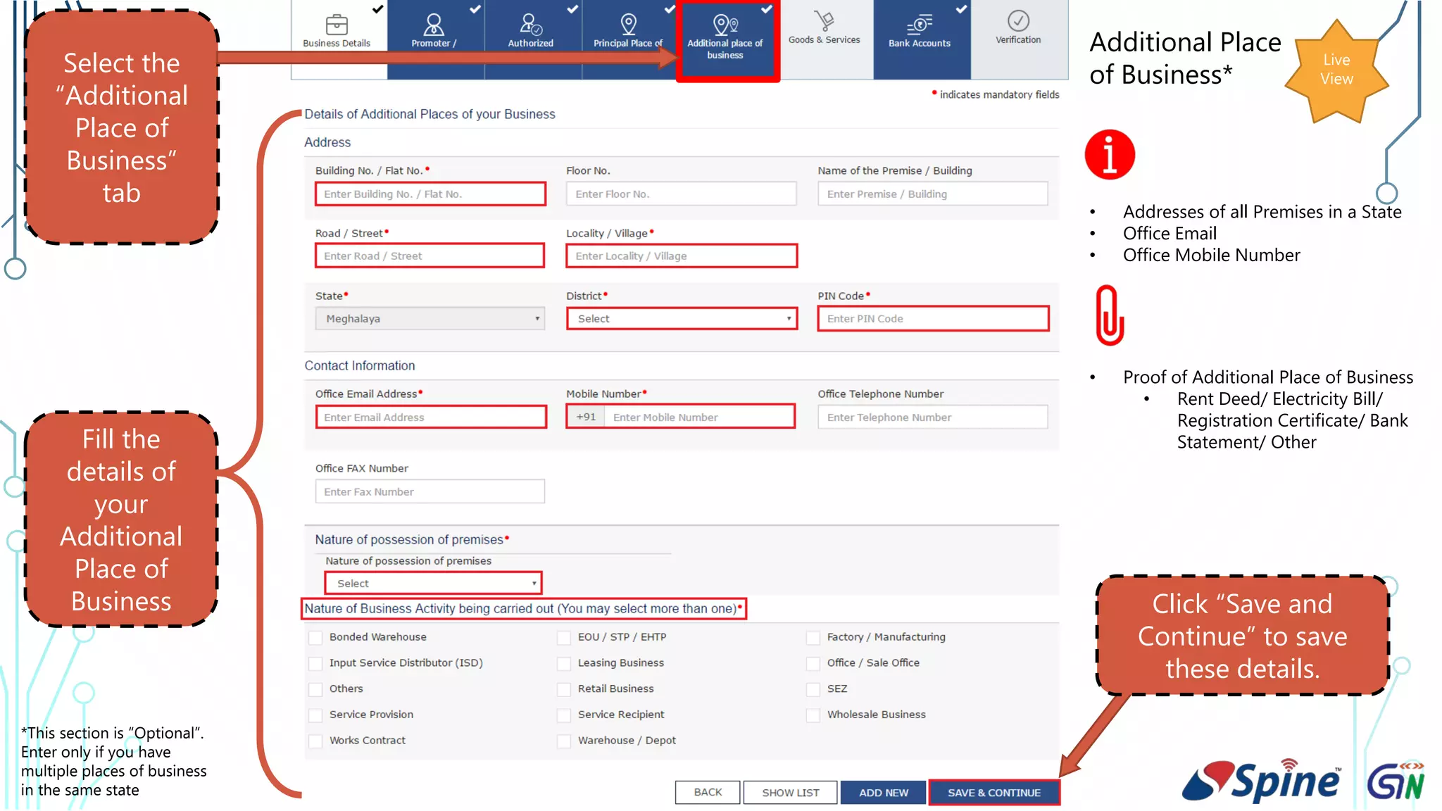 GST Enrolment Process_ Spine Software Systems | PDF