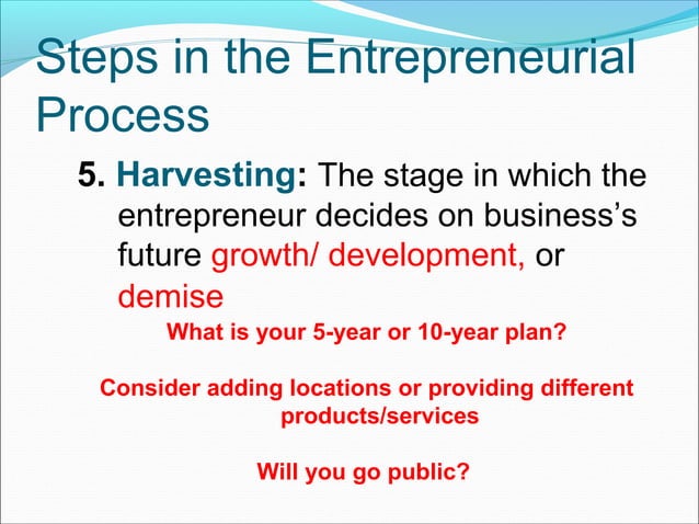 Chapter 2 Steps in entrepreneurial process(entrepreneurship)