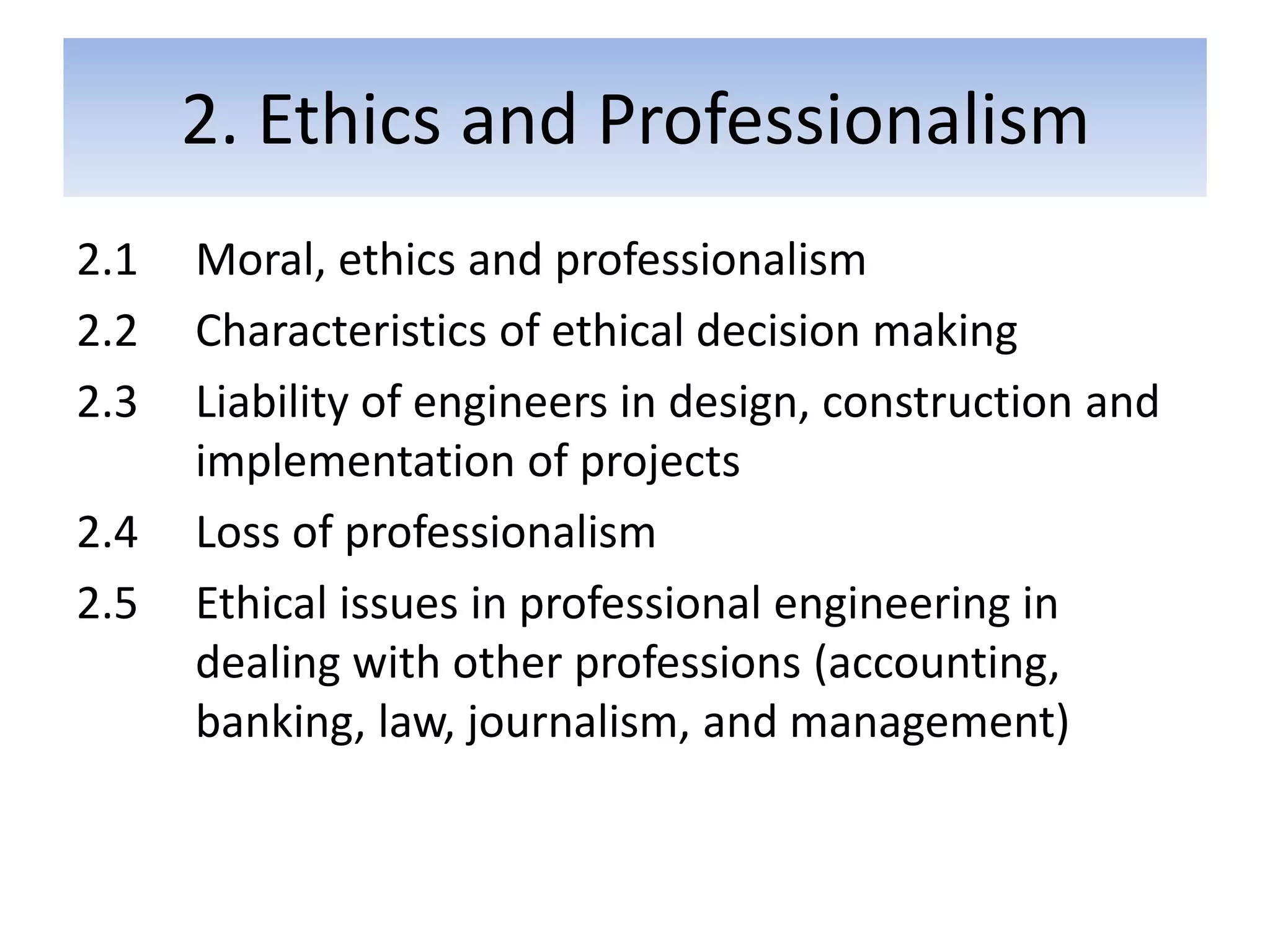 Chapter 2 Ethics and professionalism | PDF