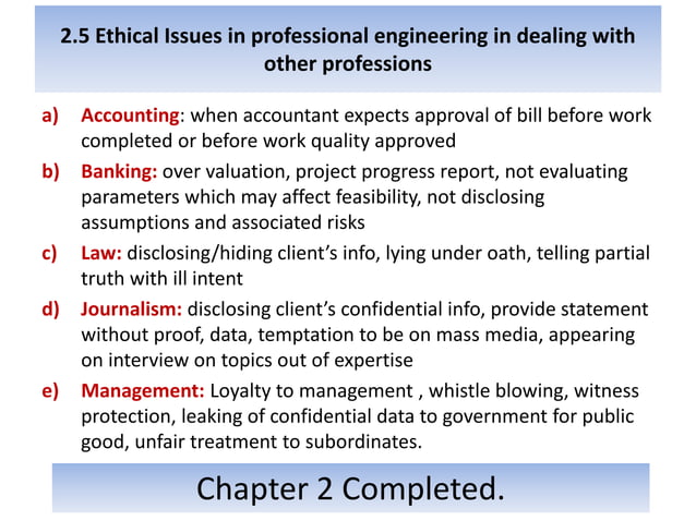 Chapter 2 Ethics and professionalism | PDF